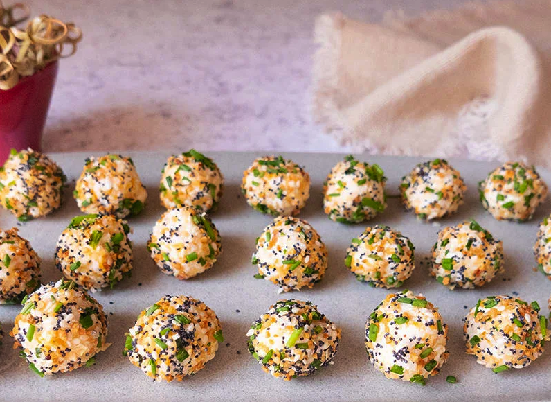 Mini Everything Cheese Balls