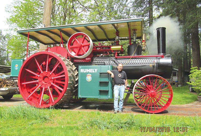 Rebuilt Rumely Steam Tractor, Swather Converted To Snowblower, & SHOP ...