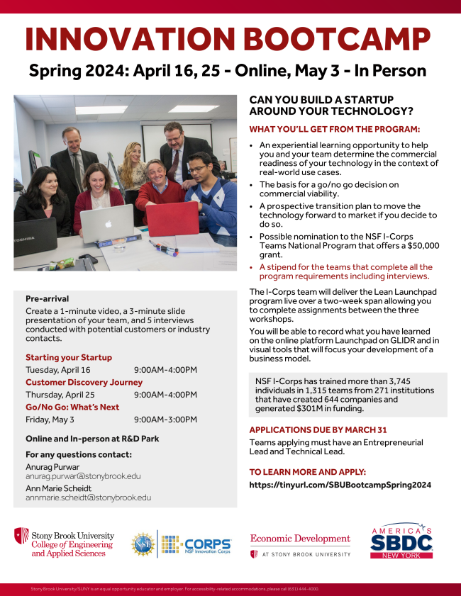 Business Owner, Apply to the 2024 Innovation Bootcamp Today!