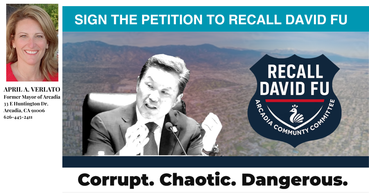 SIGN THE PETITION TO RECALL DAVID FU TODAY!
