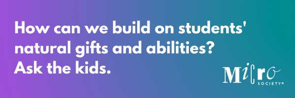 How can we build on students' natural genius?