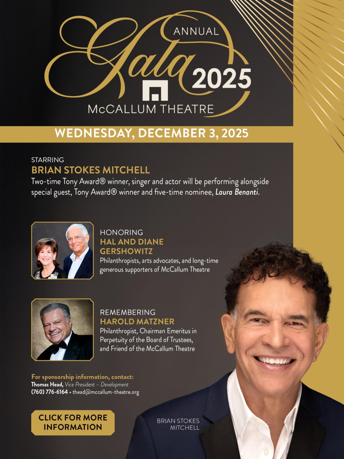 McCallum Theatre Annual Gala starring Brian Stokes Mitchell