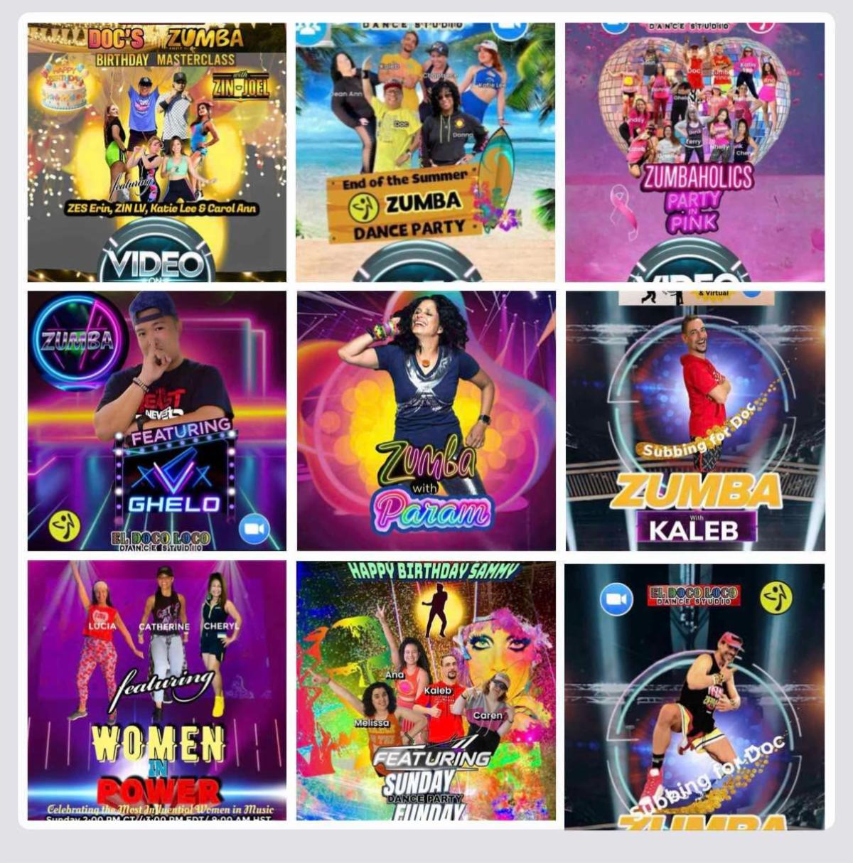 Sunday, October 12th, Schedule for El Doco Loco Instructors