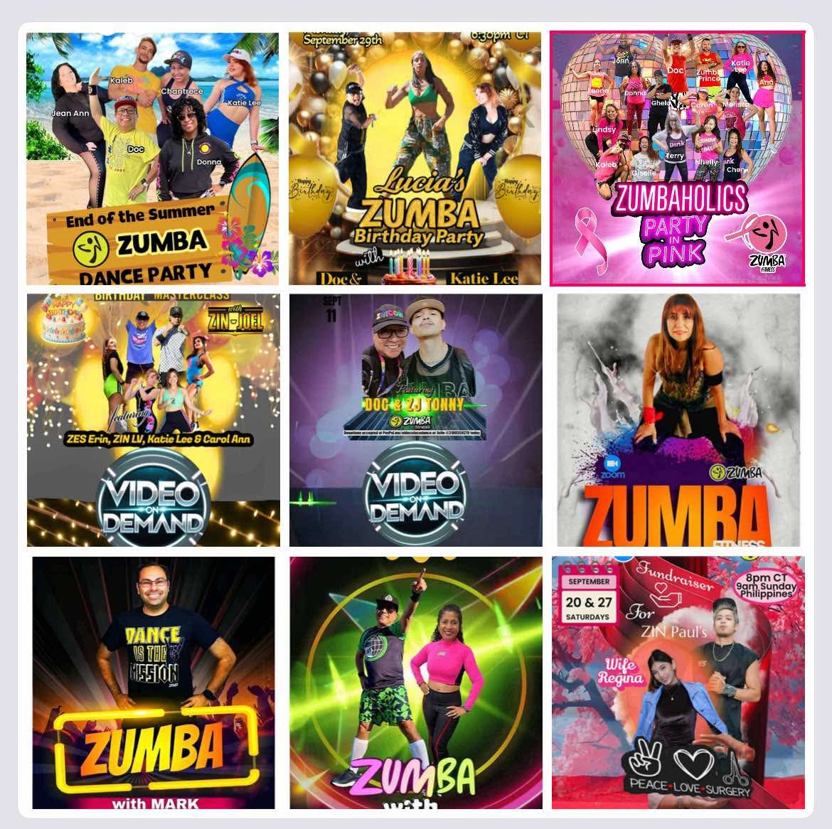 Saturday, September 27th, Schedule for El Doco Loco Instructors