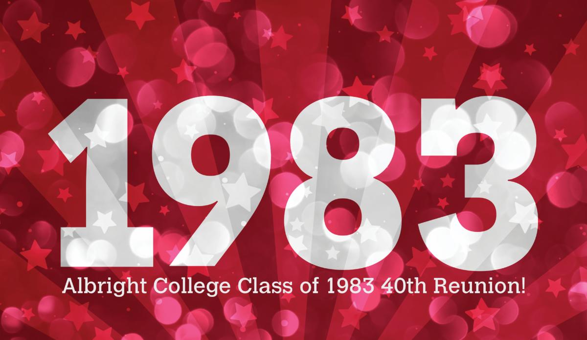 Register for the Class of 1983 40th Reunion!