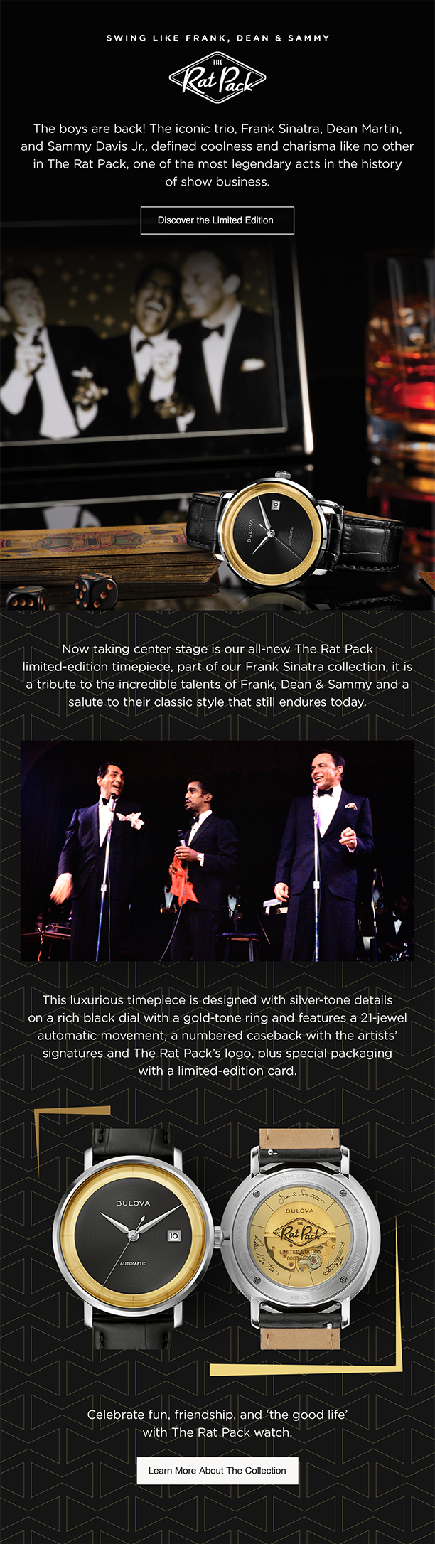 Discover The All-New The Rat Pack Limited Edition Timepiece By Bulova