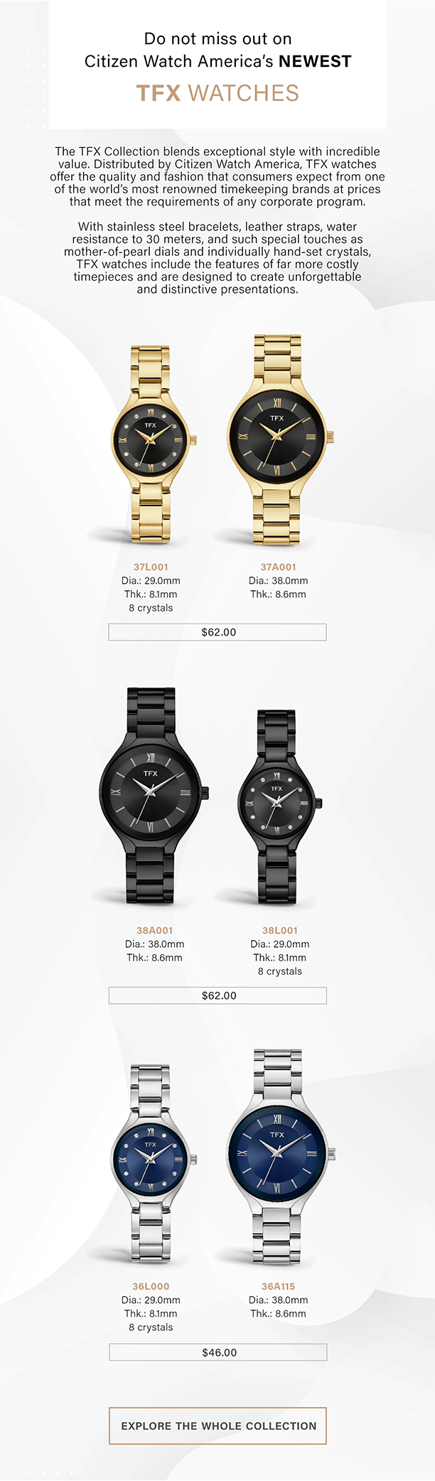 Do Not Miss Out On Citizen Watch America’s NEWEST TFX Watches!