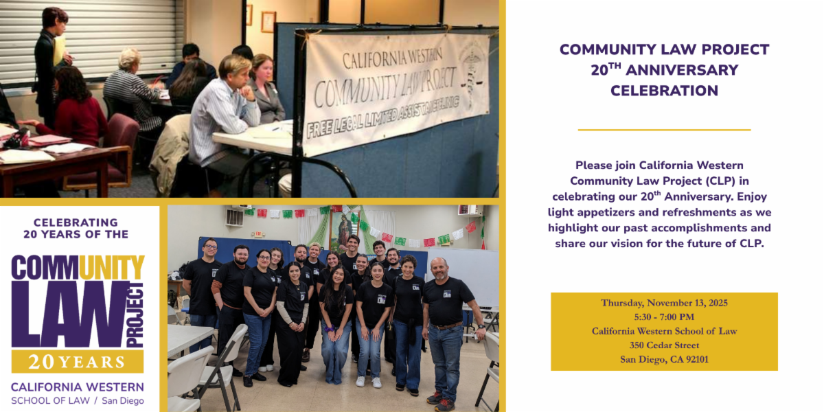 COMMUNITY LAW PROJECT 20TH ANNIVERSARY CELEBRATION