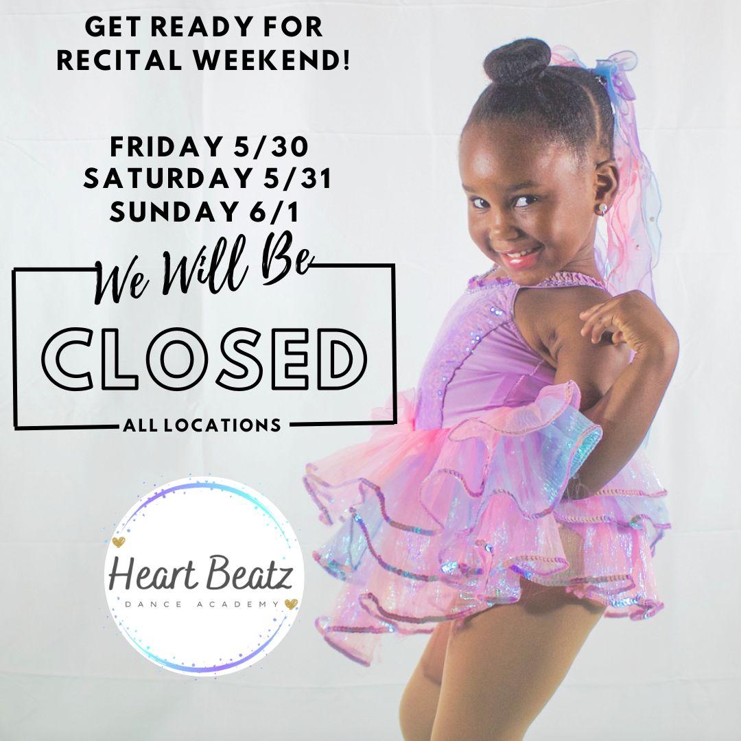 Reminder of Upcoming Studio Closure