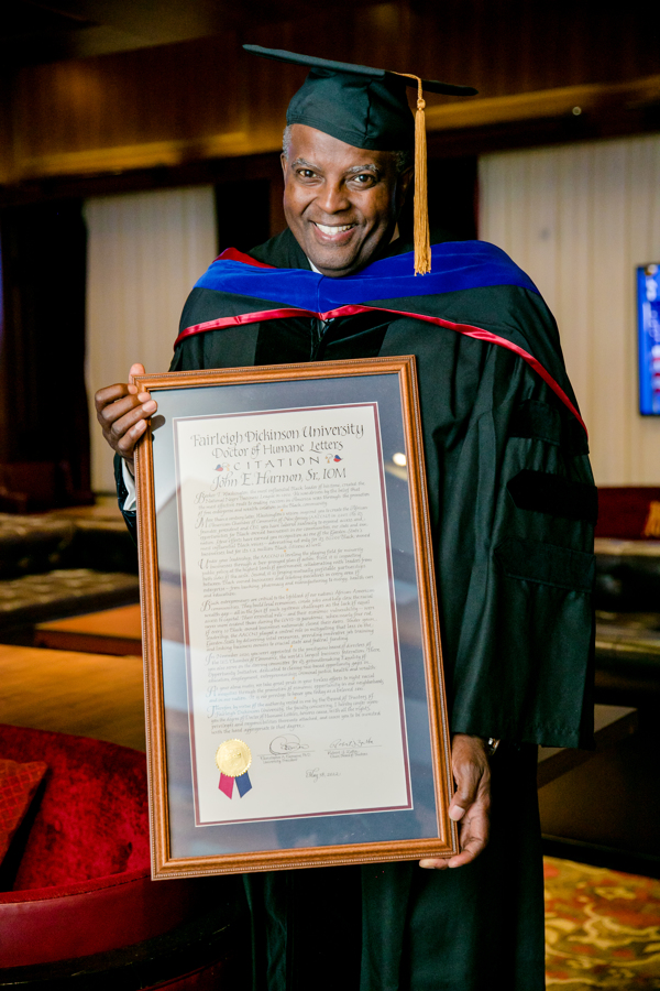 Dr. John E. Harmon, Sr., IOM - FDU 2022 Commencement Speaker and Honorary Degree Recipient
