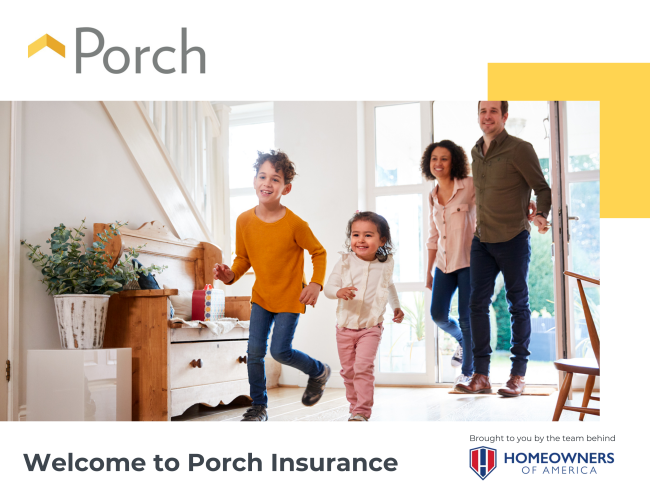 Welcome to Porch Insurance!