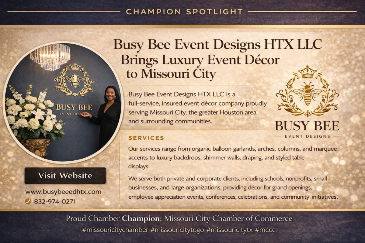 Champion Spotlight: Busy Bee Event Designs HTX | Missouri City
