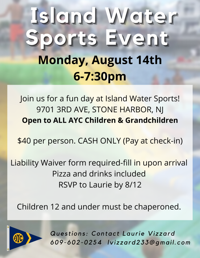 August Message from the Commodore