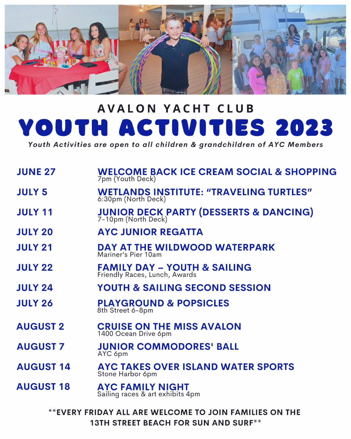 August Message from the Commodore