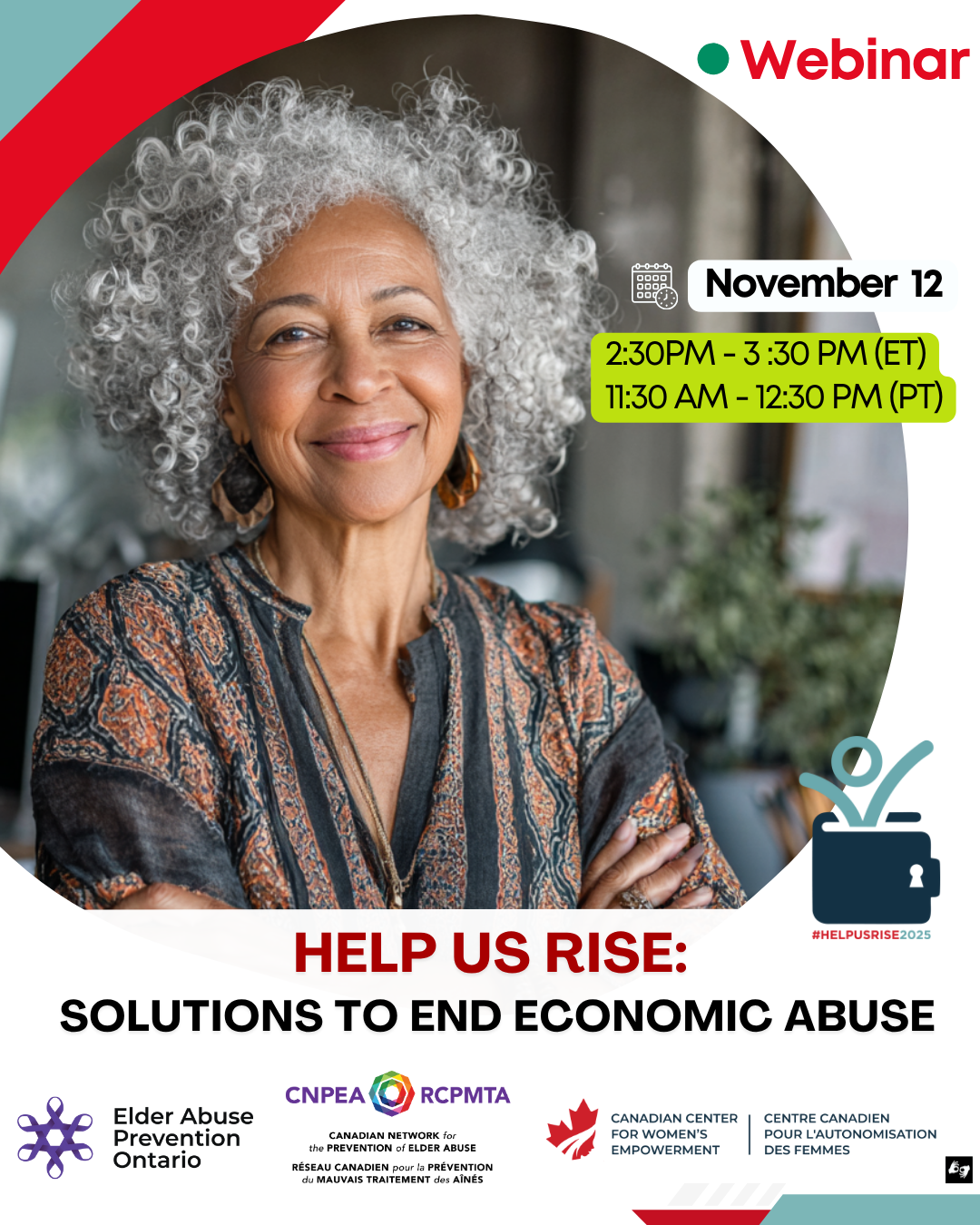 Webinar : Help Us Rise: Solutions to End Economic Abuse