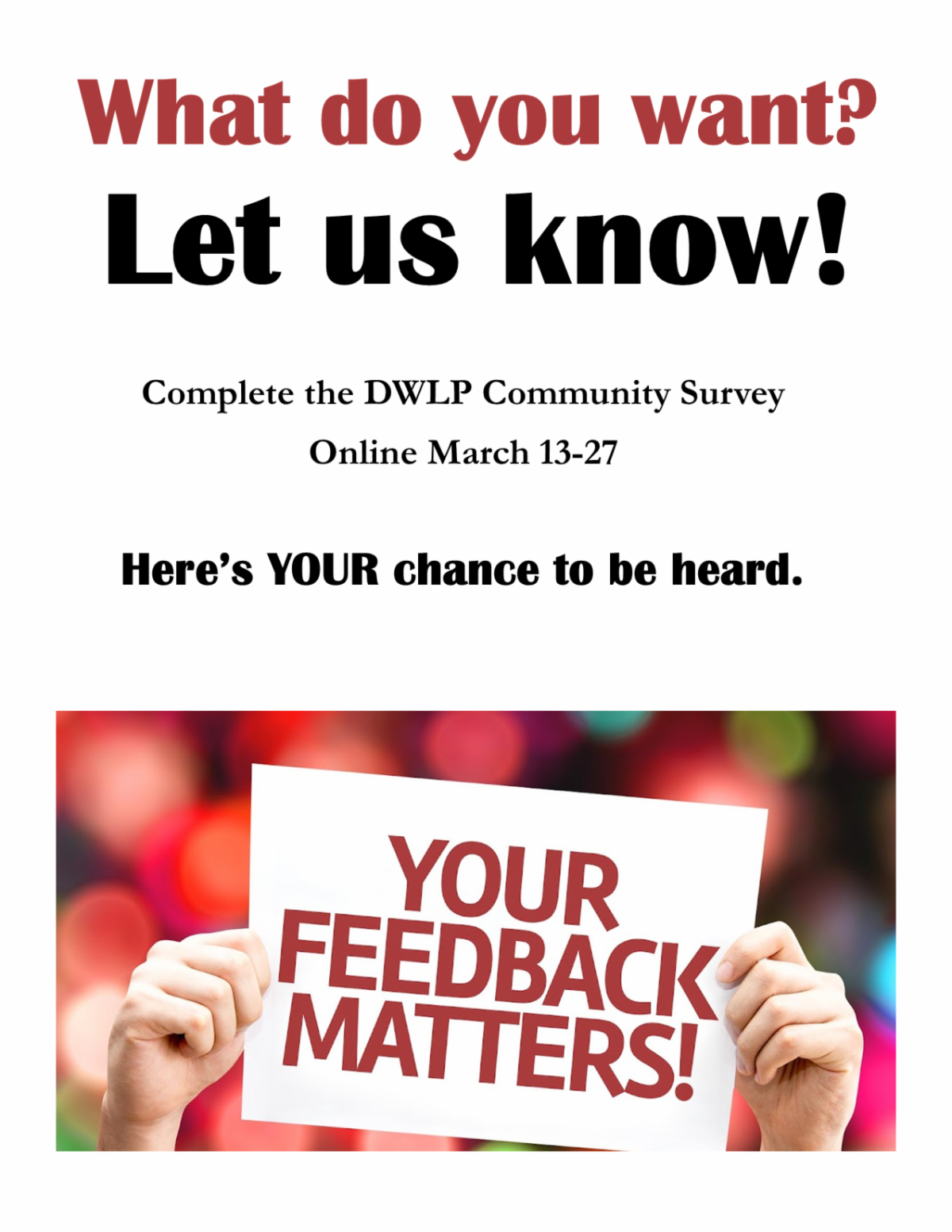 Reminder – 2023 Community Survey