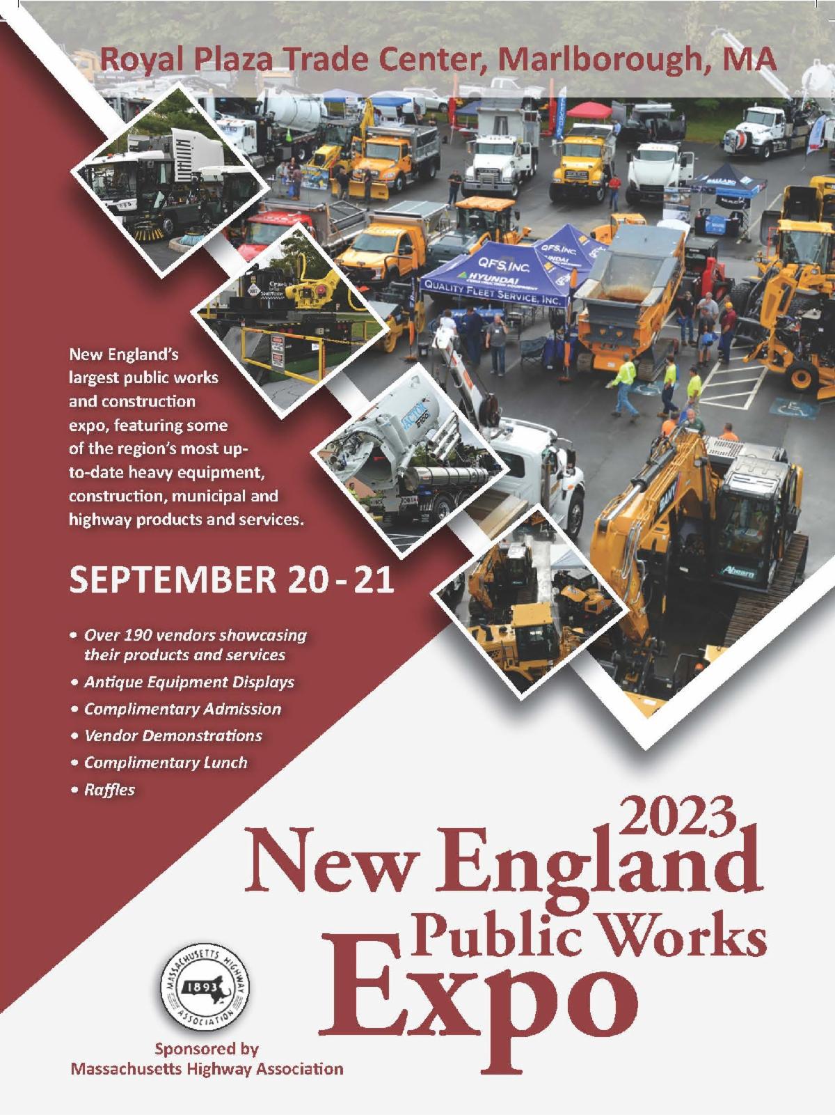 2023 New England Public Works Expo - Sept. 20 and 21