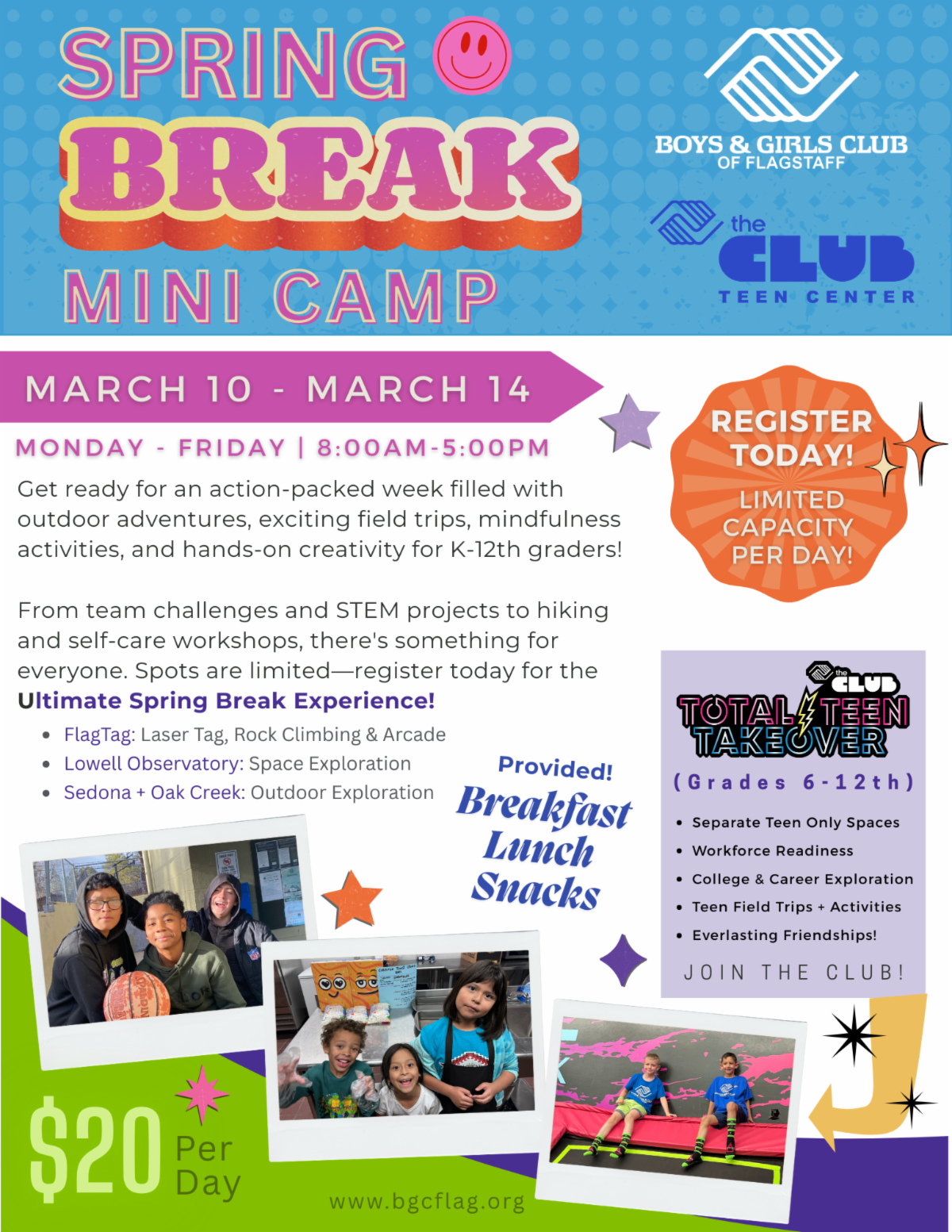 🌟 Sign Up for Spring Break Mini Camp