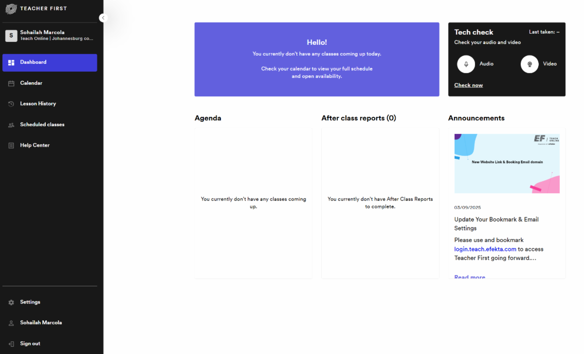 Weekly Digest #36: Teacher First redesign - Booking Issue - TF Lesson preview