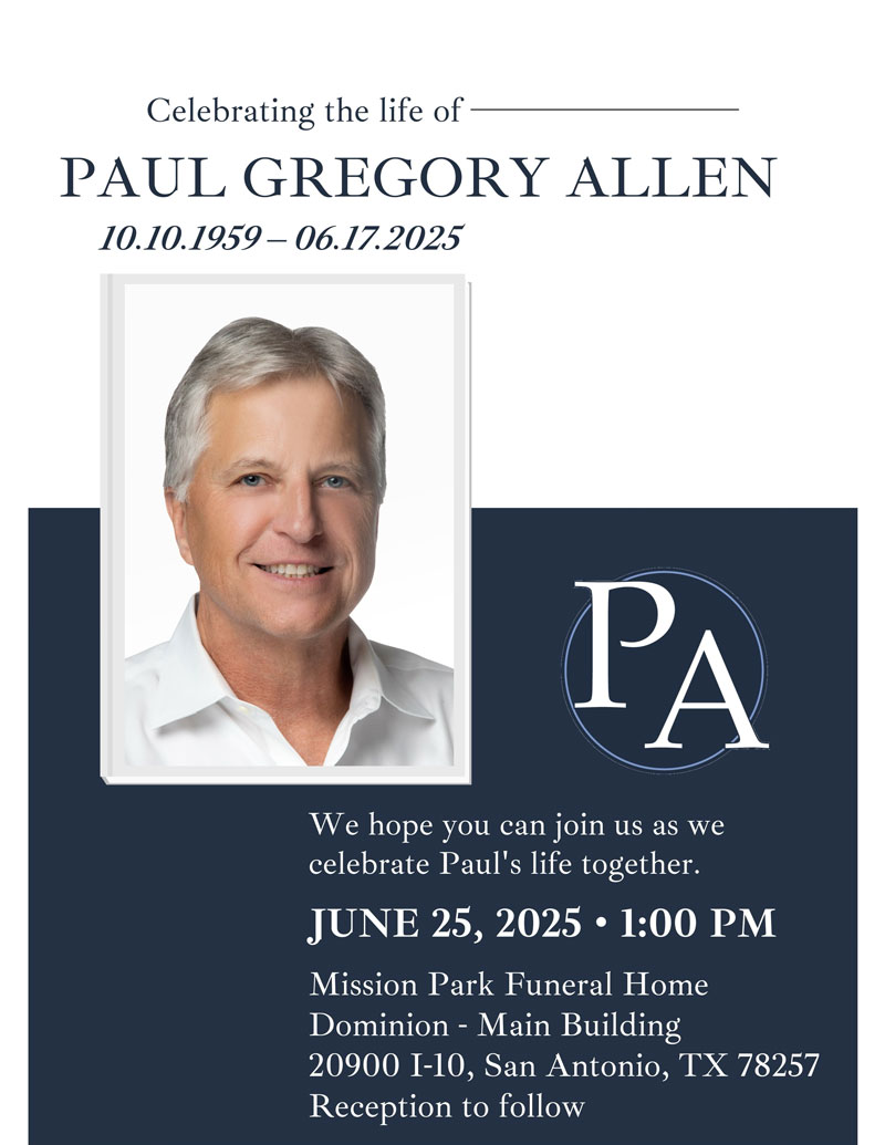 In Memory of Paul Gregory Allen