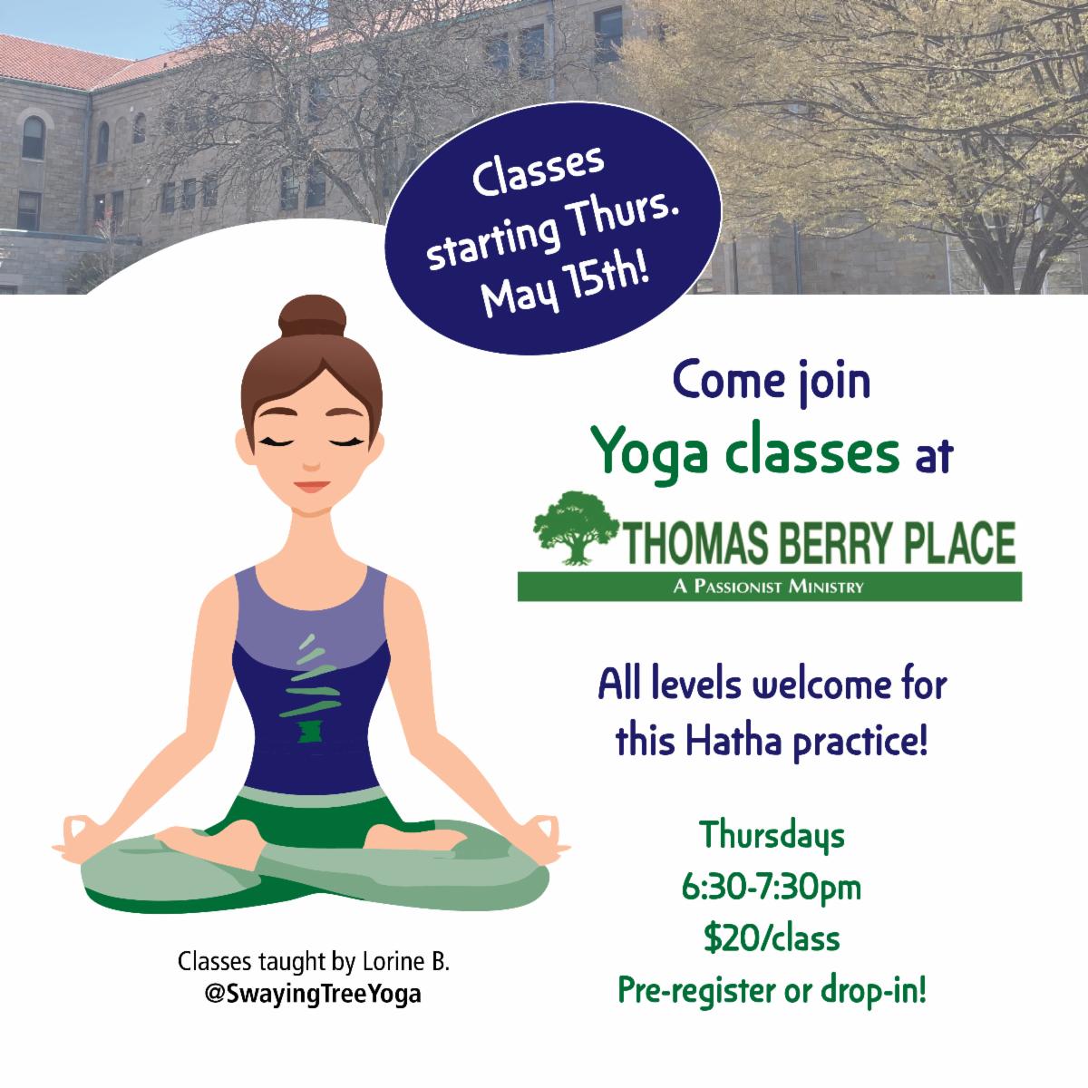 Join us at Thomas Berry Place this month!
