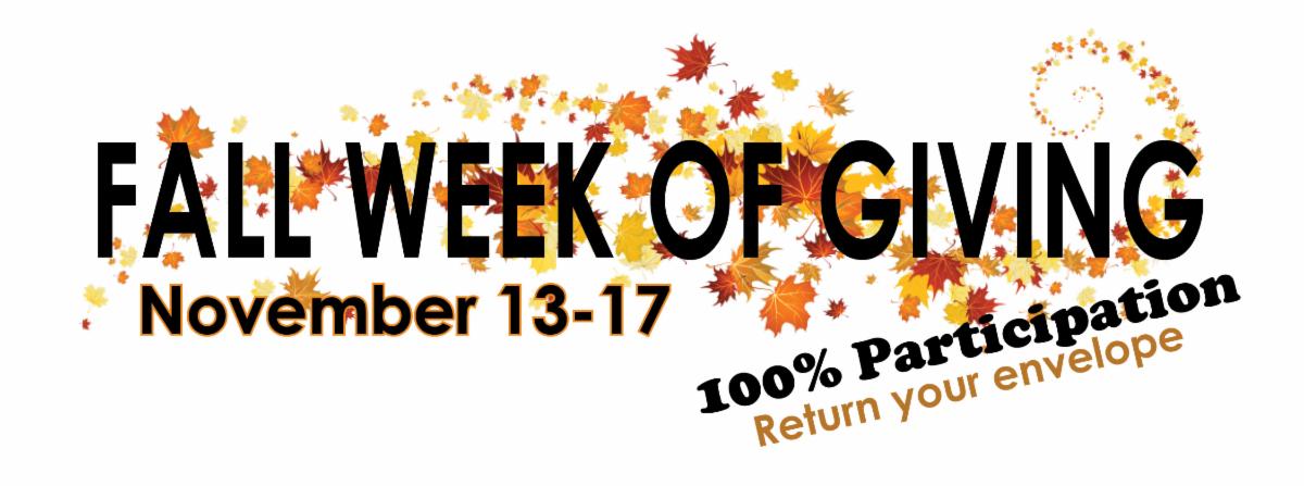2023 Fall Week of Giving Day 1