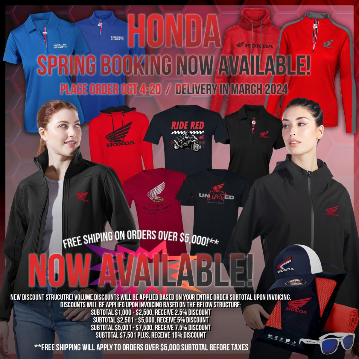 Honda Spring Booking Now Available! / Programme de réservation d ...