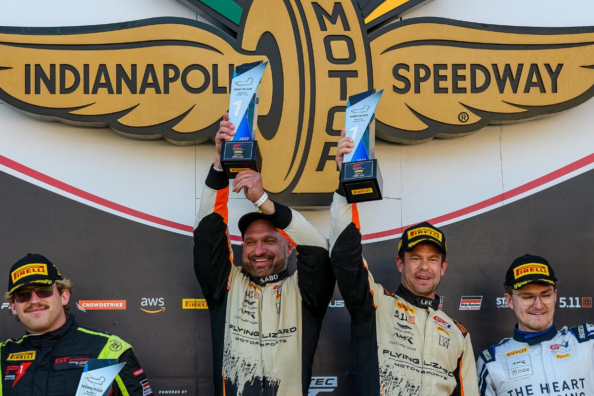 Flying Lizard Triumphant at Iconic Indianapolis Motor Speedway