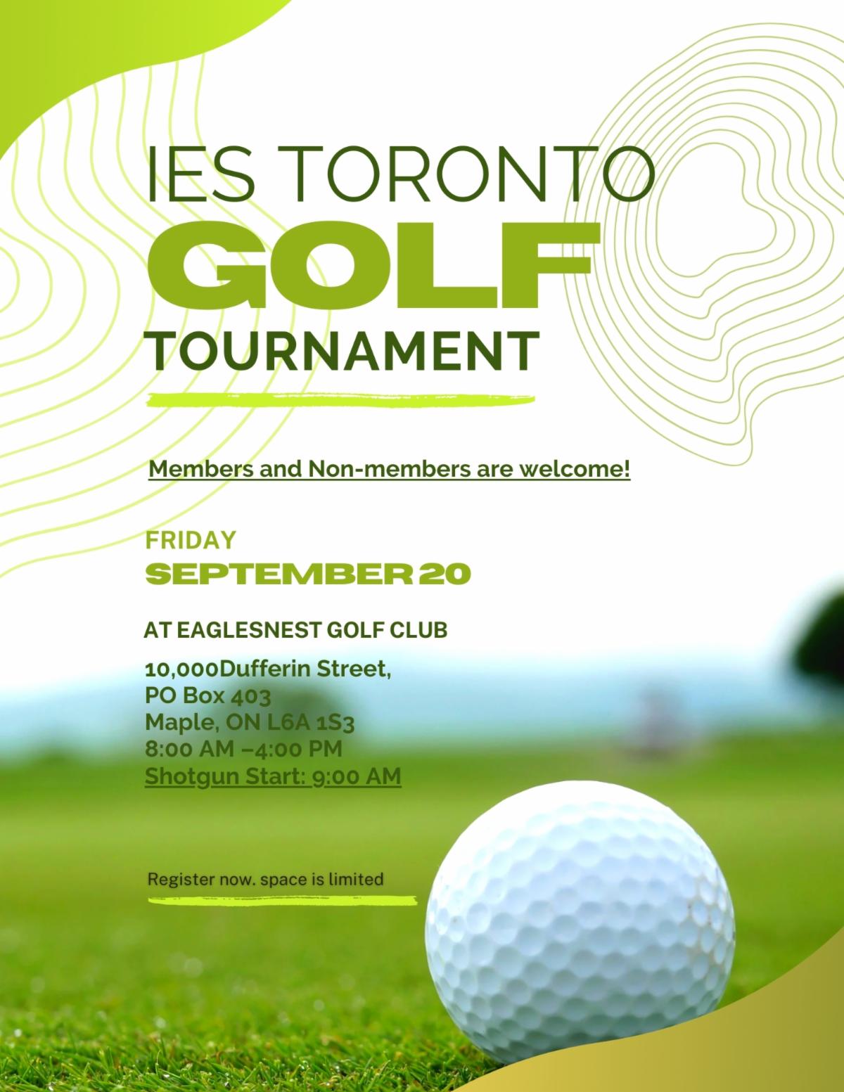 IES Toronto 2024 Golf Tournament