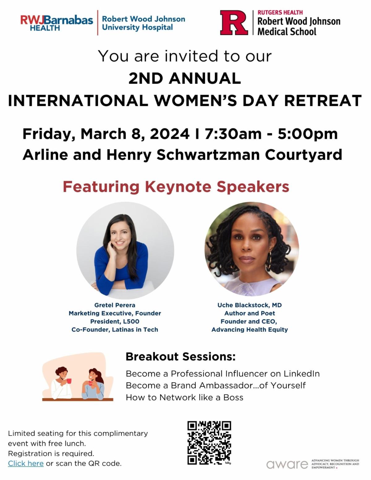 Register for 2nd Annual International Women's Day Retreat 2024