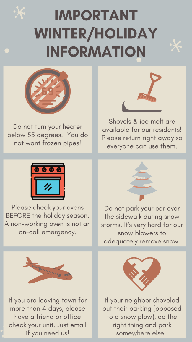 Winter Reminders!