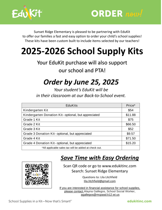 Sunset Ridge Elementary Newsletter