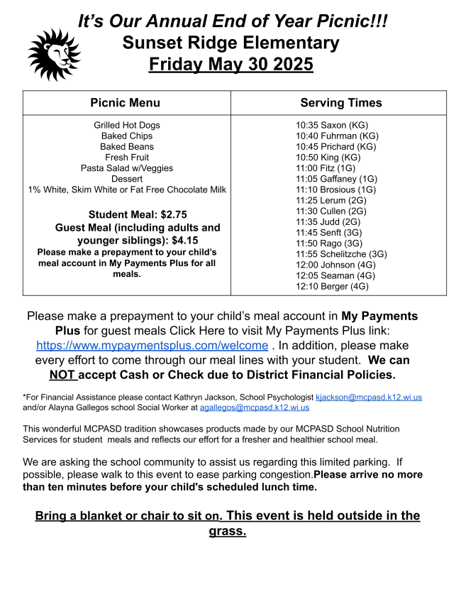 Sunset Ridge Elementary Newsletter
