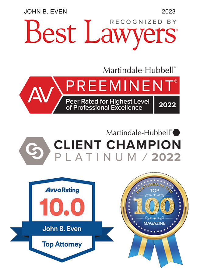 John Even Recognized by Best Lawyers and Top Lawyers