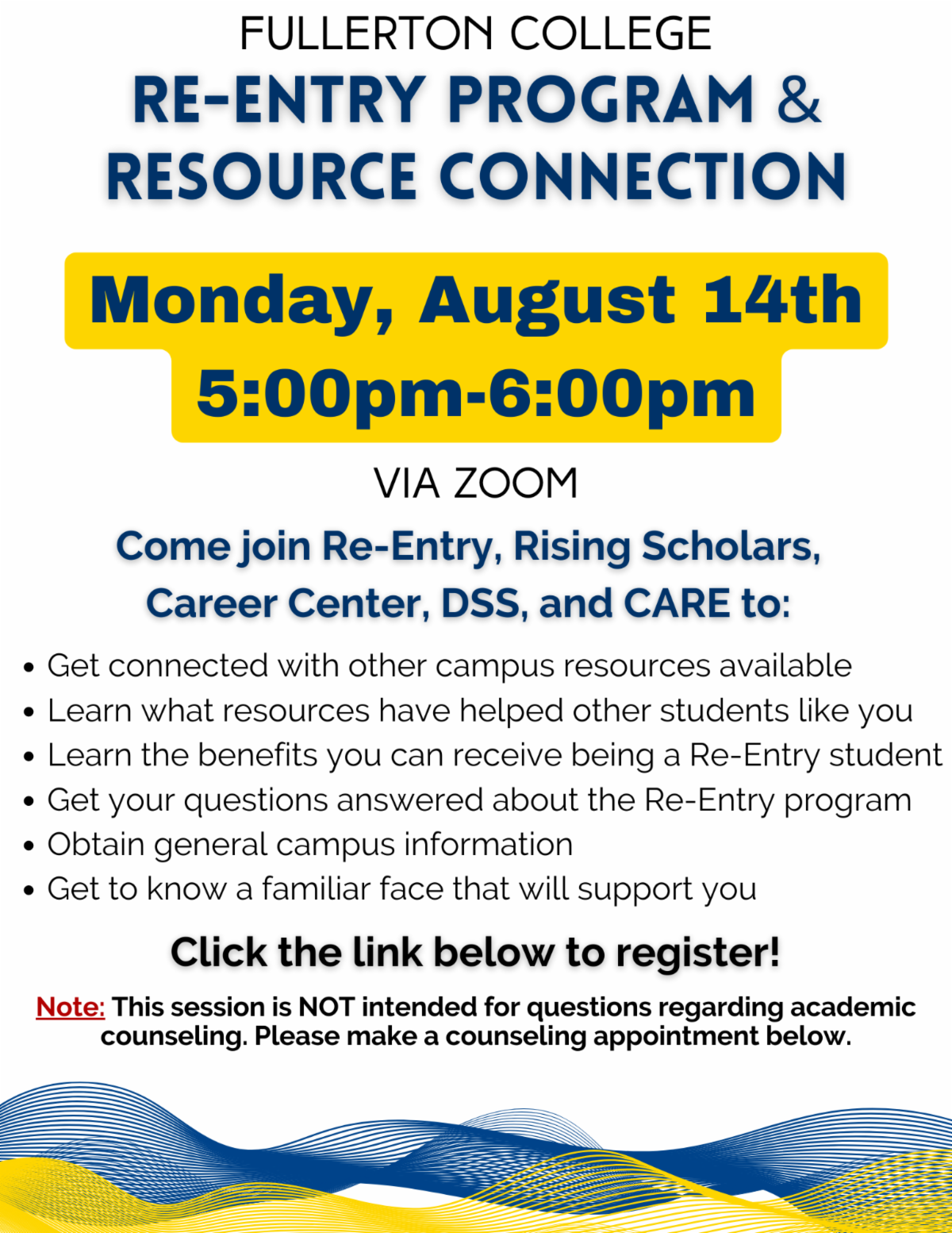 Re-Entry Newsletter: AUGUST