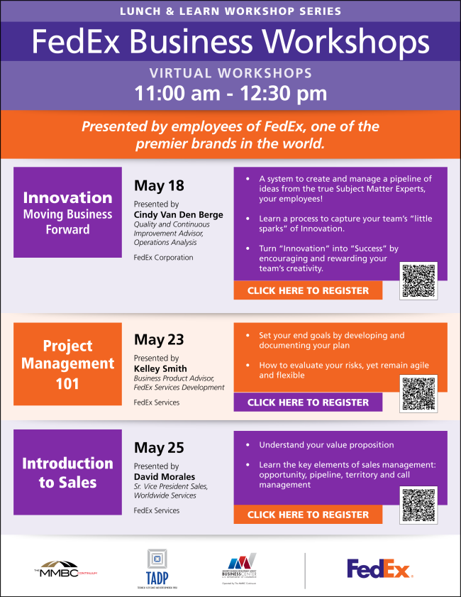 Still Time to Register - Innovation Workshop Presented By FedEx!