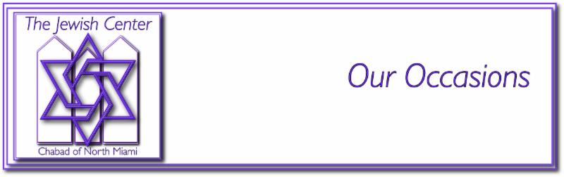 The Community -Weekly newsletter published by the Jewish Center