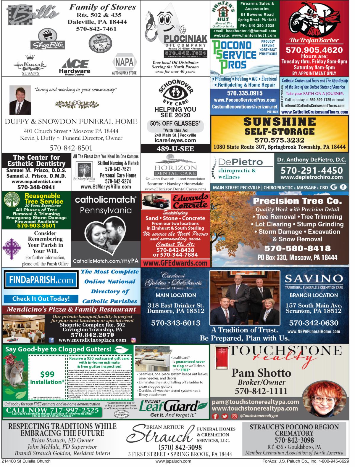 Saint Eulalia Parish Bulletin for Sunday, July 31, 2022