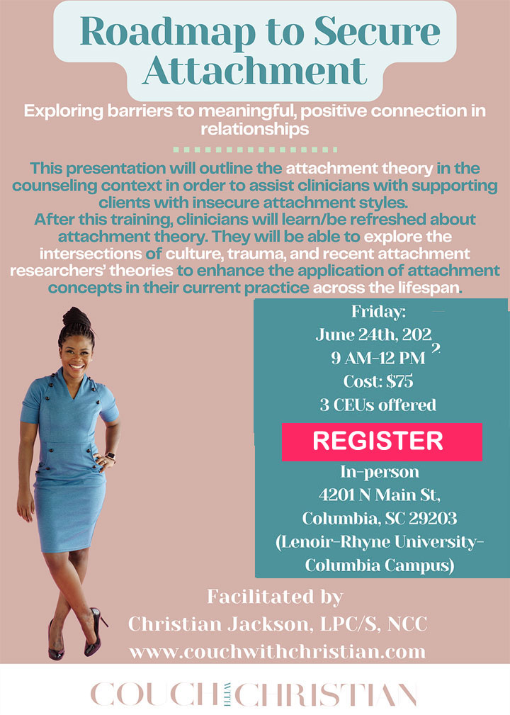 "Roadmap to Secure Attachment" on June 24 in COLUMBIA
