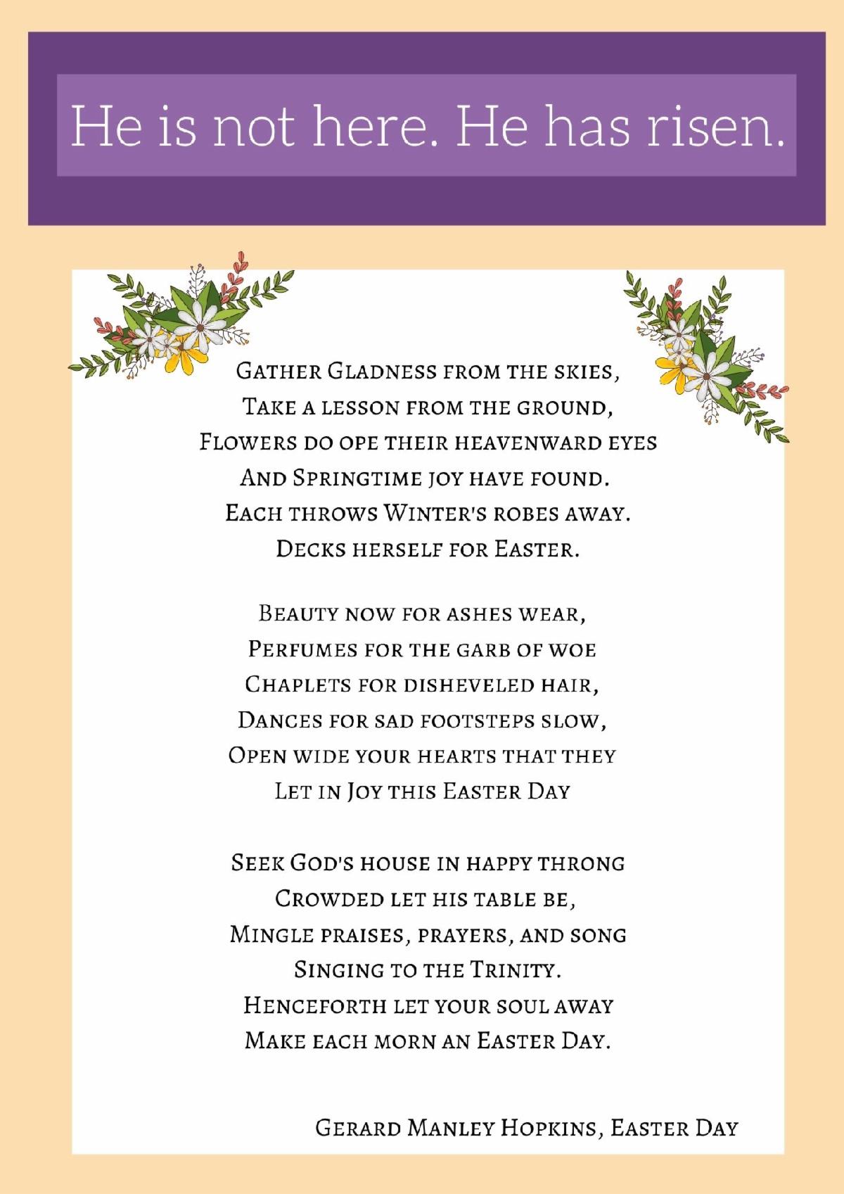 An Easter Sunday Poem 2023