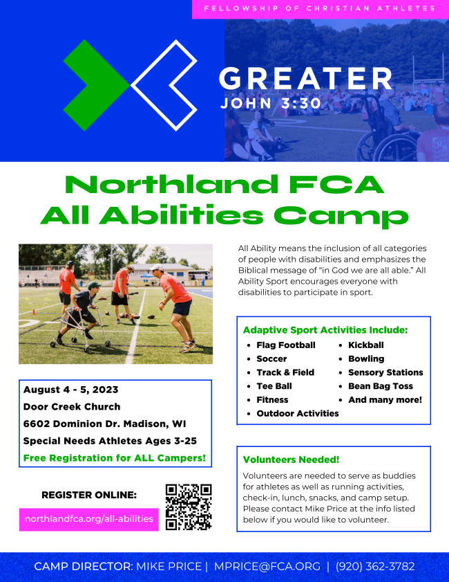 Wisconsin FCA Happenings