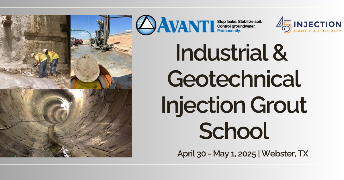 Registration Open for Avanti's Industrial & Geotechnical Injection ...
