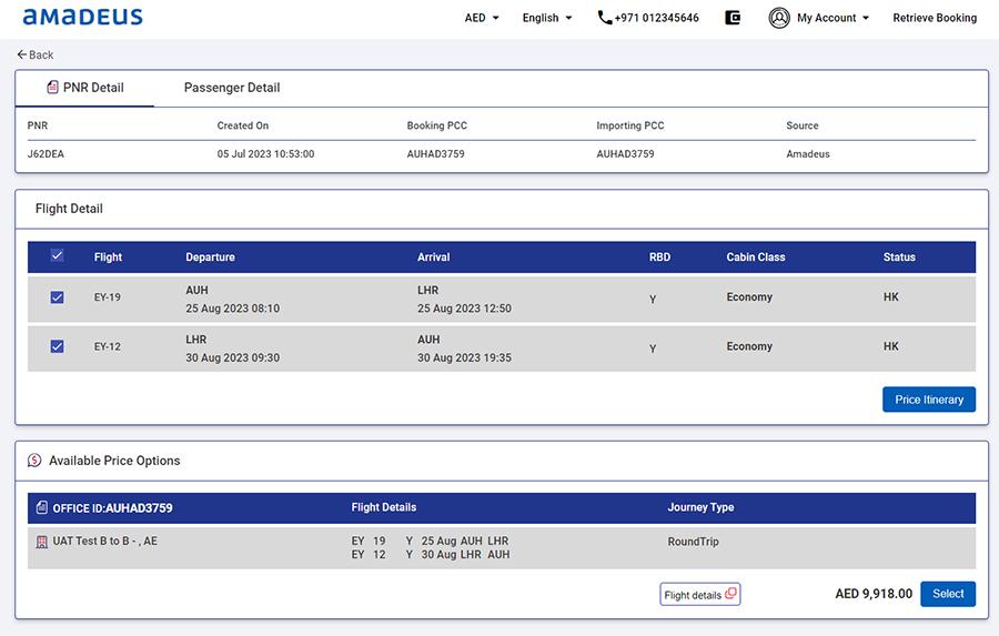 Amadeus Online Suite - PNR Import