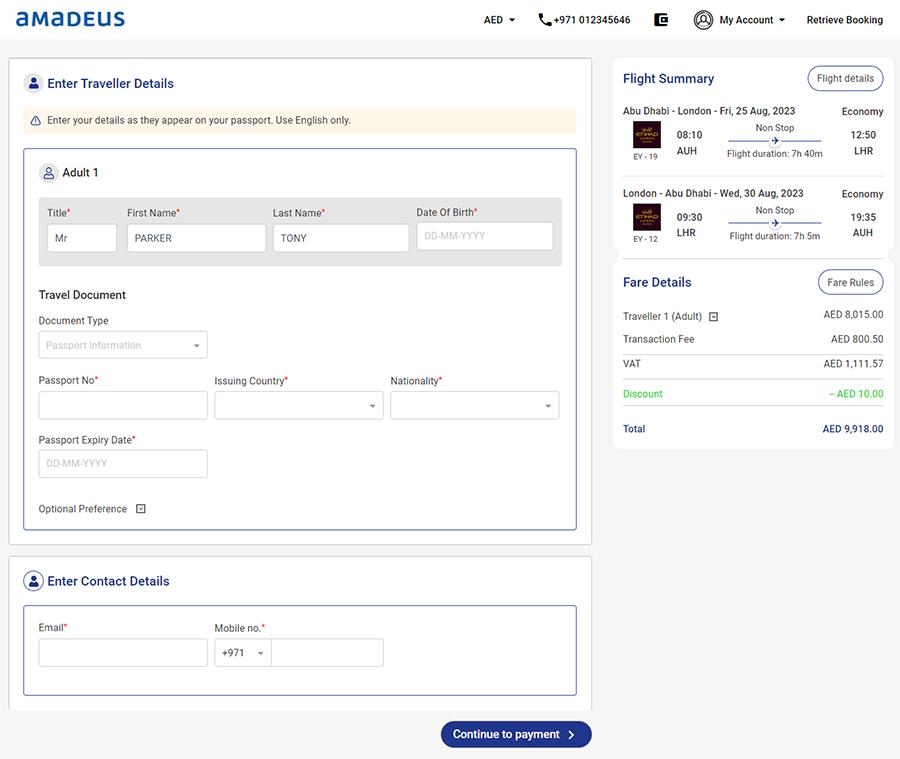 Amadeus Online Suite - PNR Import