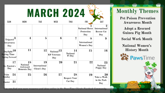 The PawsTime March Companion Email is Here
