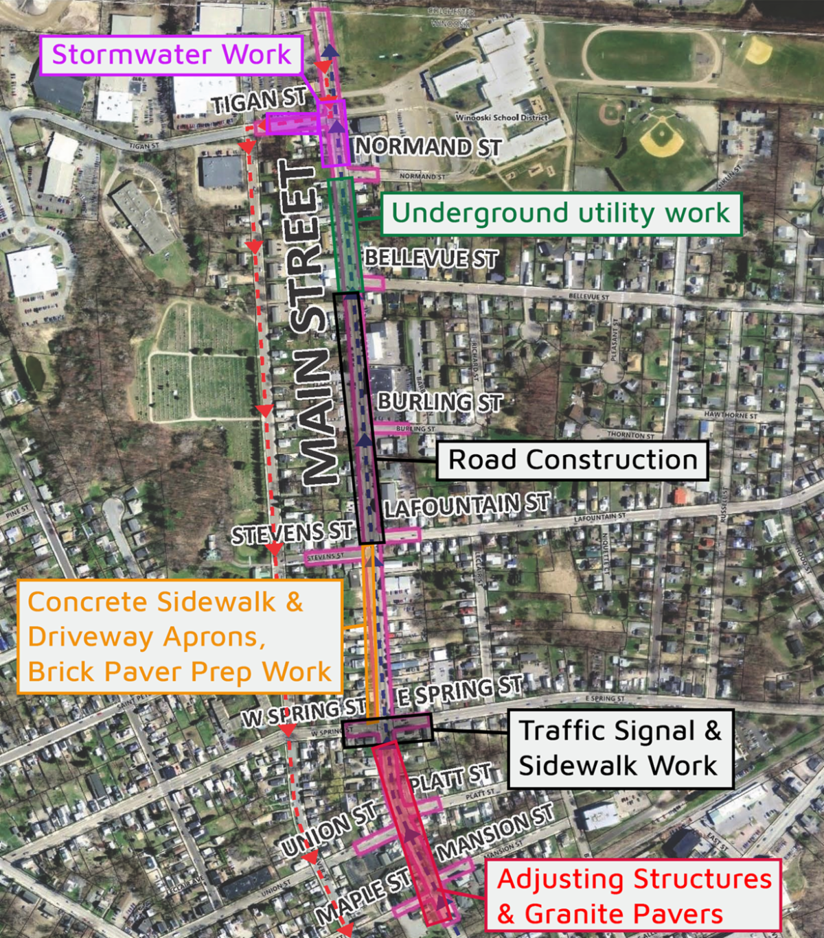 Winooski Main Street Revitalization - Construction Update