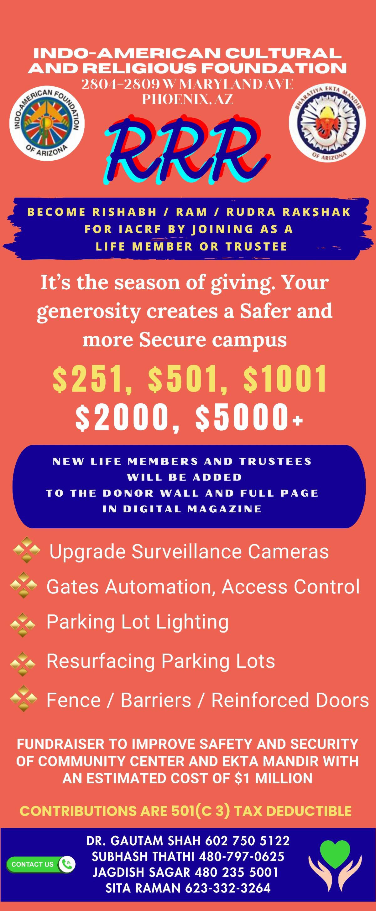 Welcome 5 RRR Rakshaks at IACRF