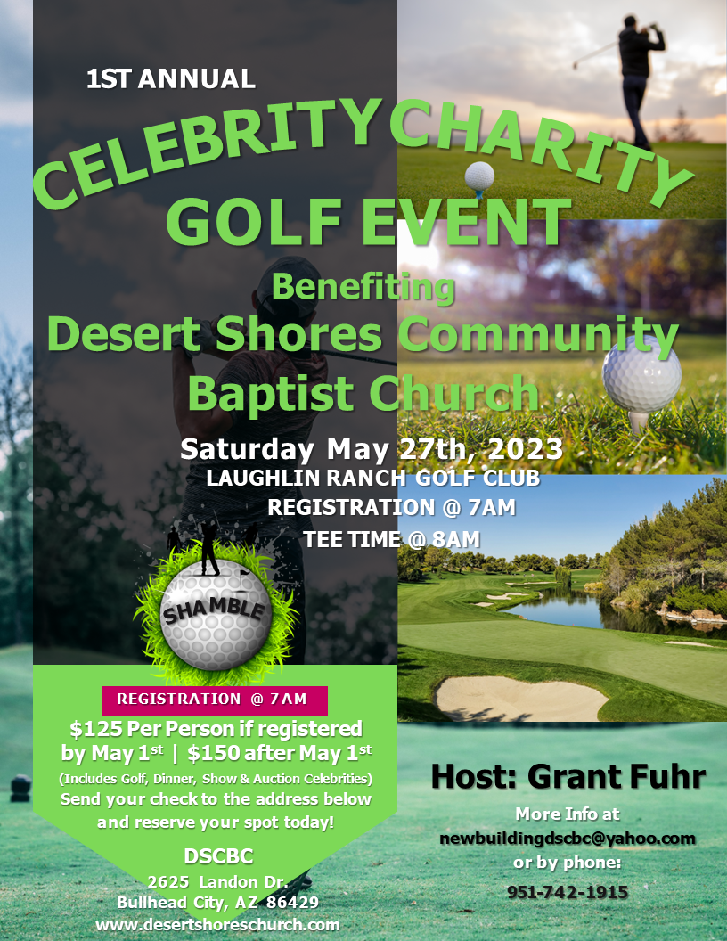 Celebrity Charity Golf Event happening at Laughlin Ranch Golf Club