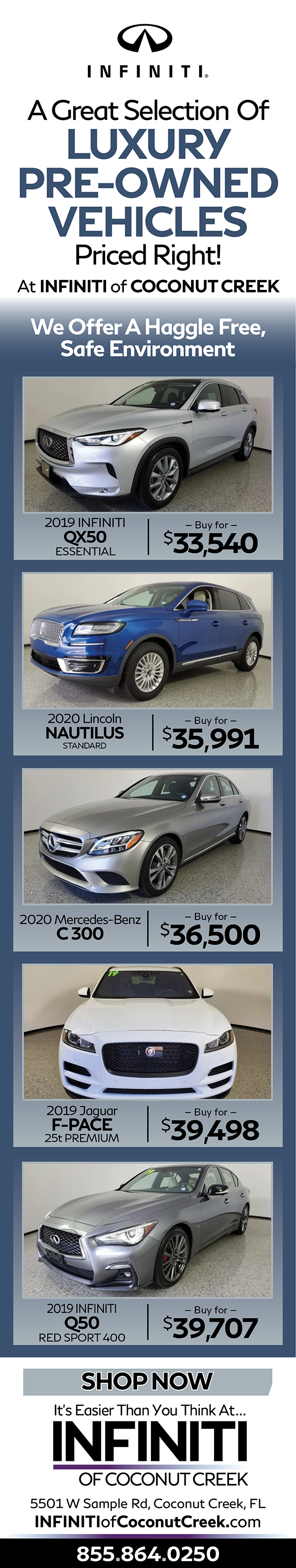 Great Selection of Luxury Pre-Owned....Shop Now!