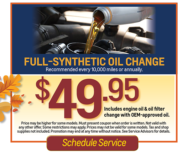 Your Fall Service Specials Are Here!